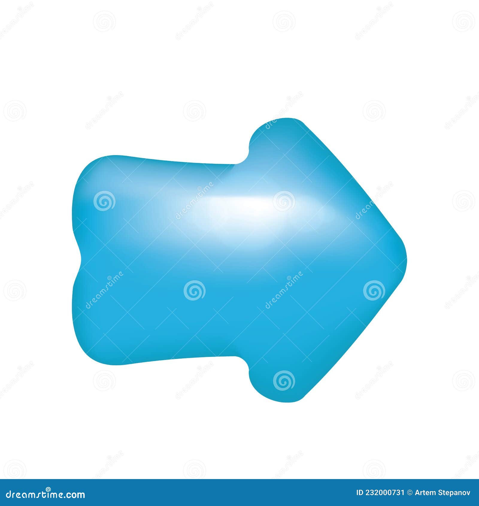 Cartoon Arrow, Game Interface Element, Cursor, Button Stock Vector ...