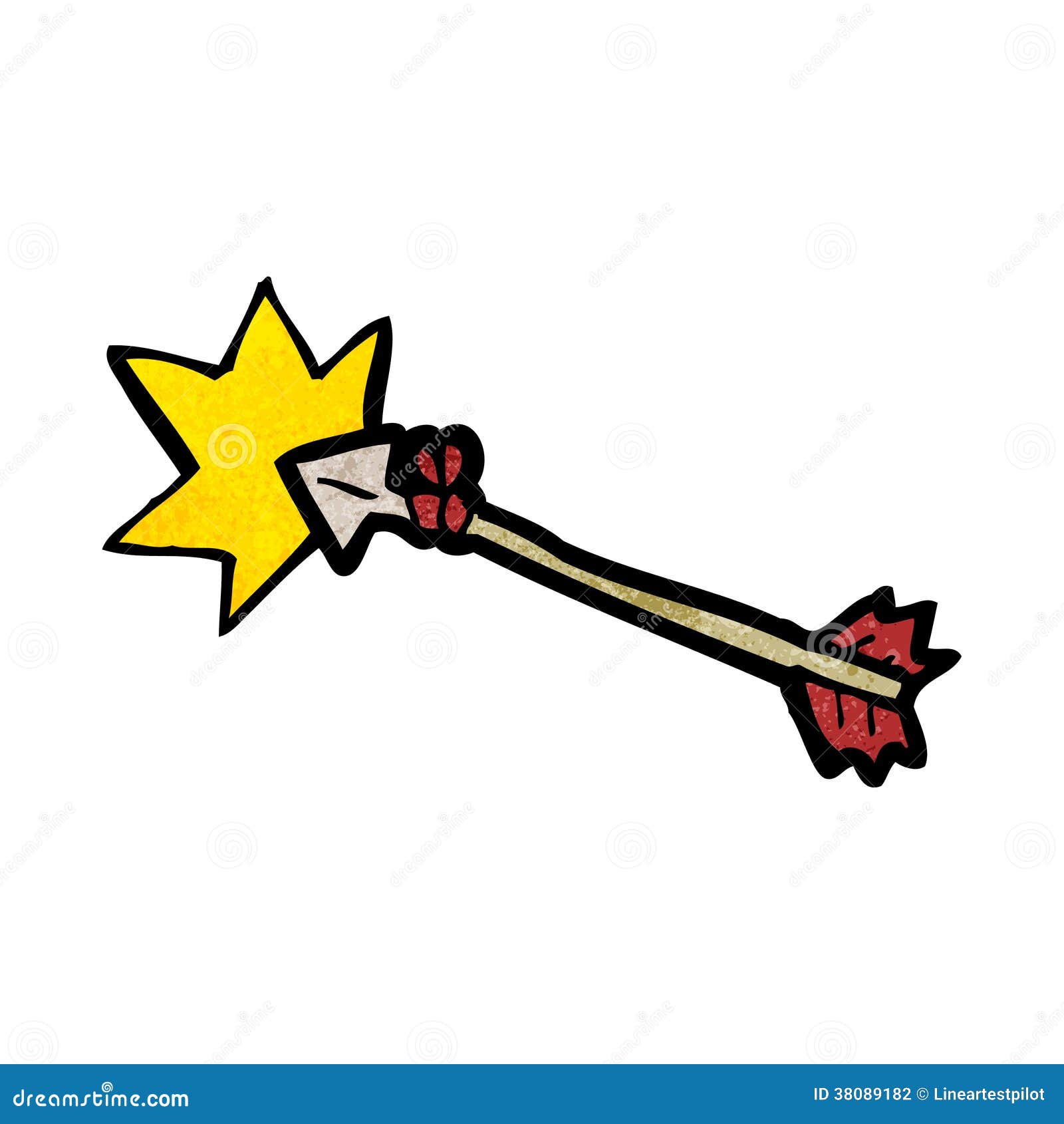 Cartoon arrow stock vector. Illustration of artwork, retro - 38089182