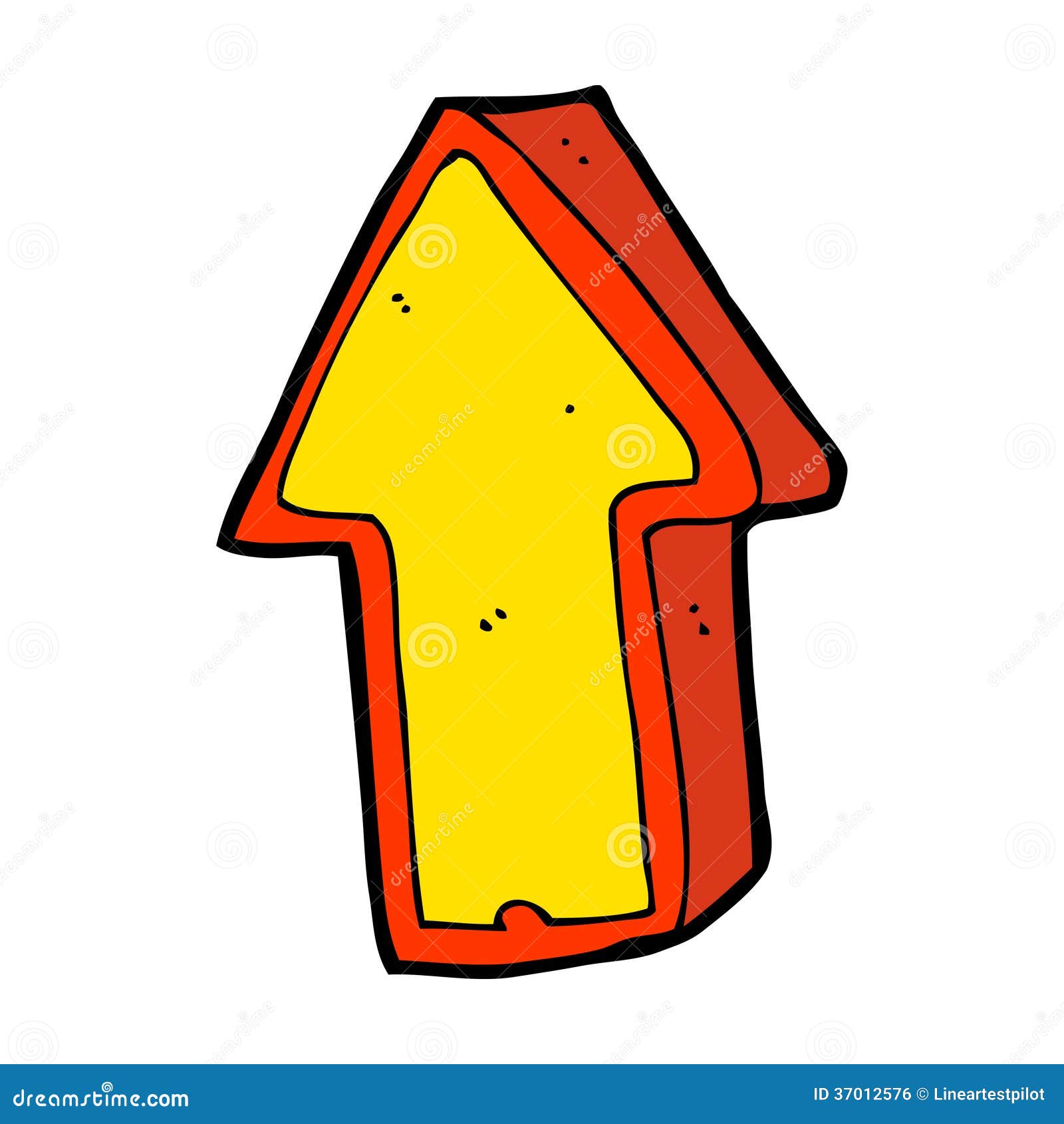 Cartoon Arrow Symbol Royalty Free Stock Image - Image: 37012576