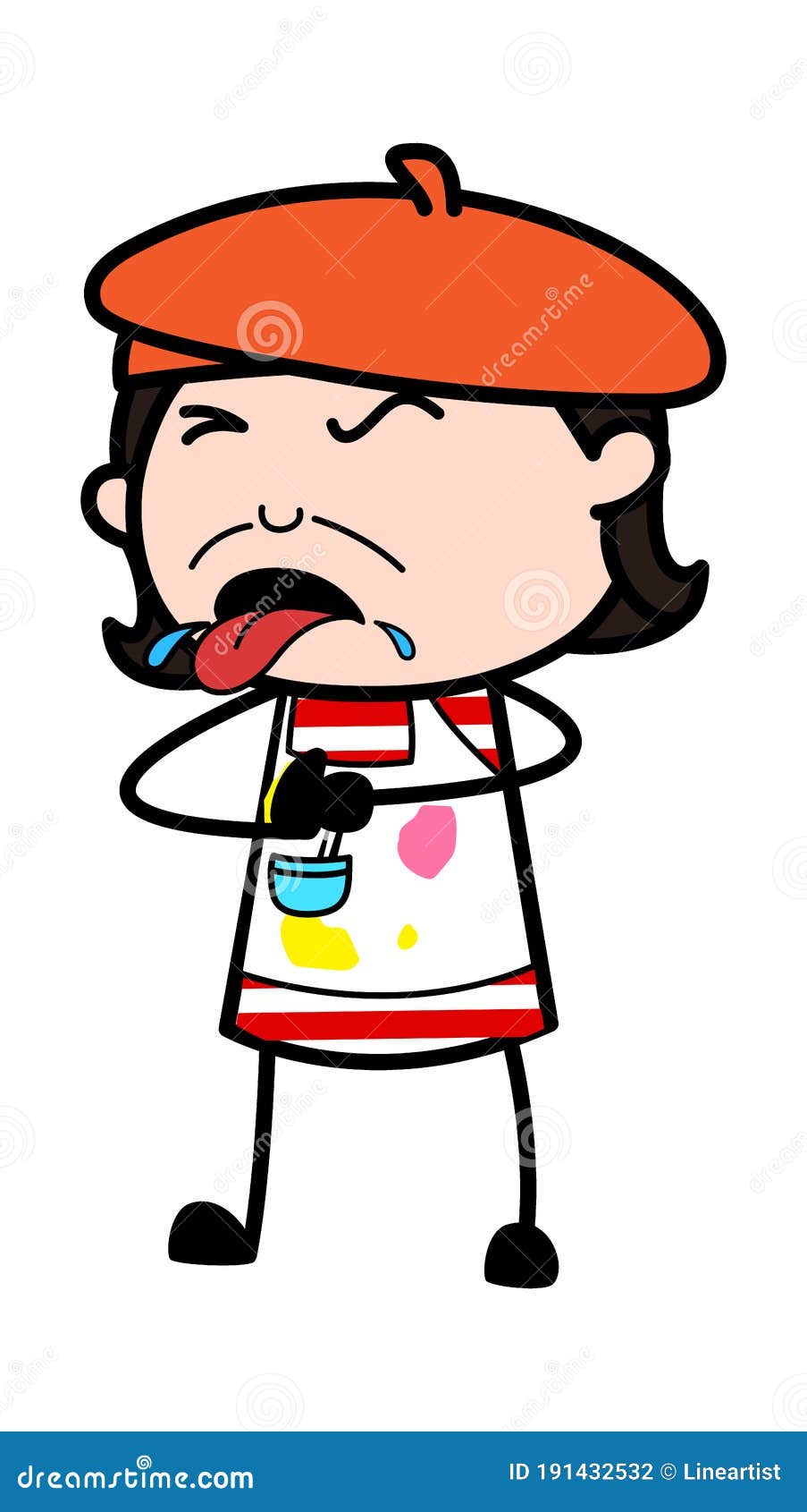 Cartoon Artist Choking Stock Photo | CartoonDealer.com #191432532