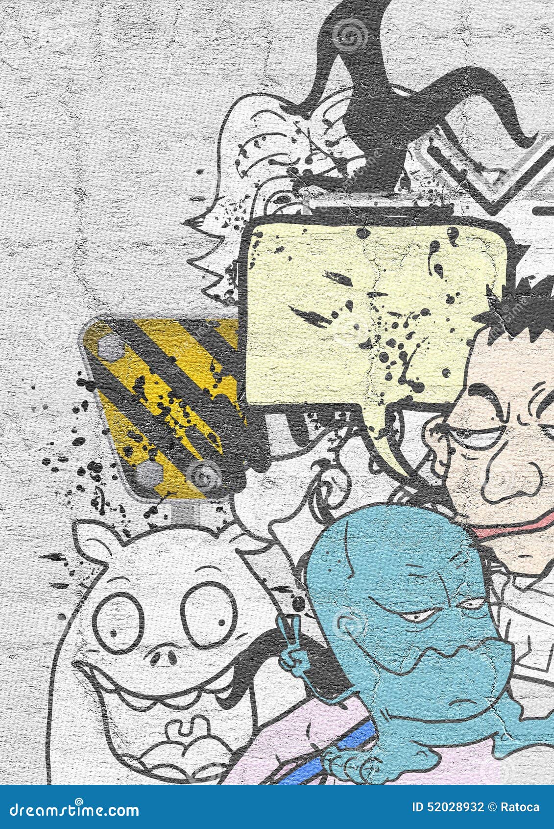 Cartoon artistic cover stock illustration. Illustration of imaginative ...