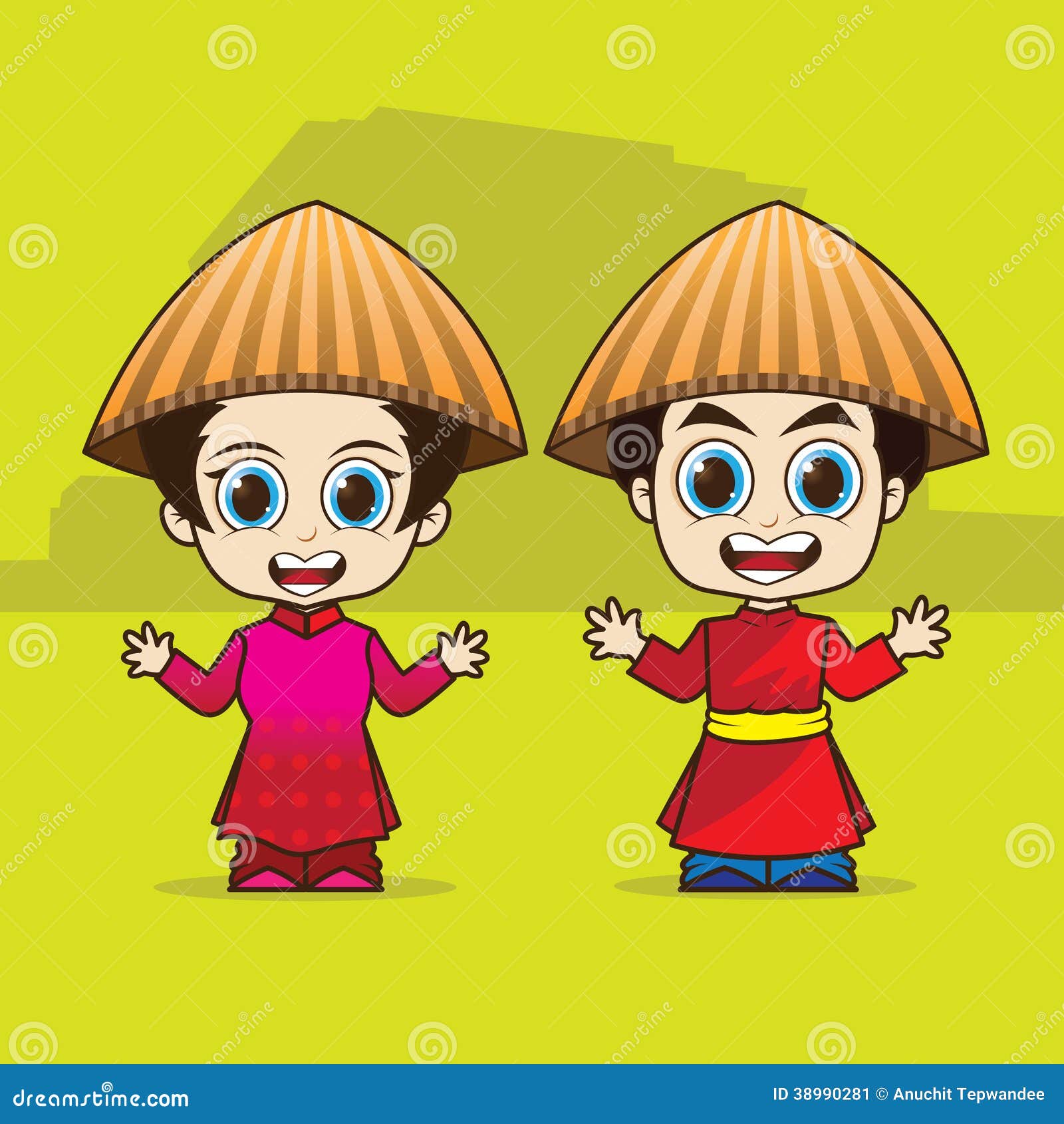 Cartoon Asean Vietnam stock vector. Illustration of country - 38990281