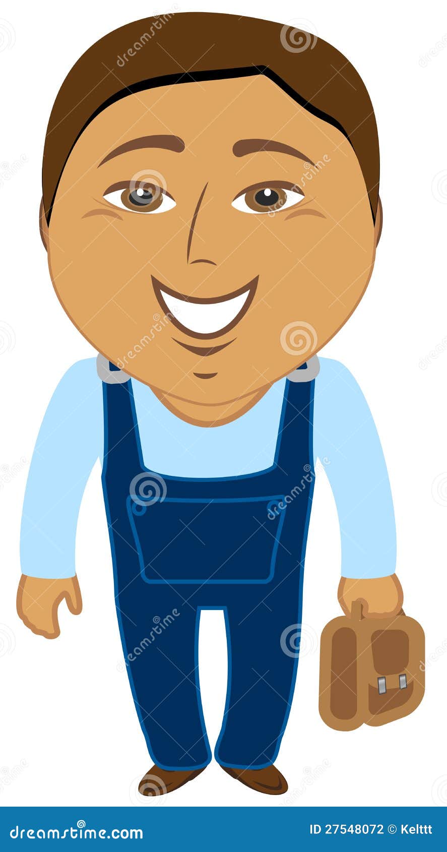 Cartoon asian worker stock vector. Illustration of isolated - 27548072