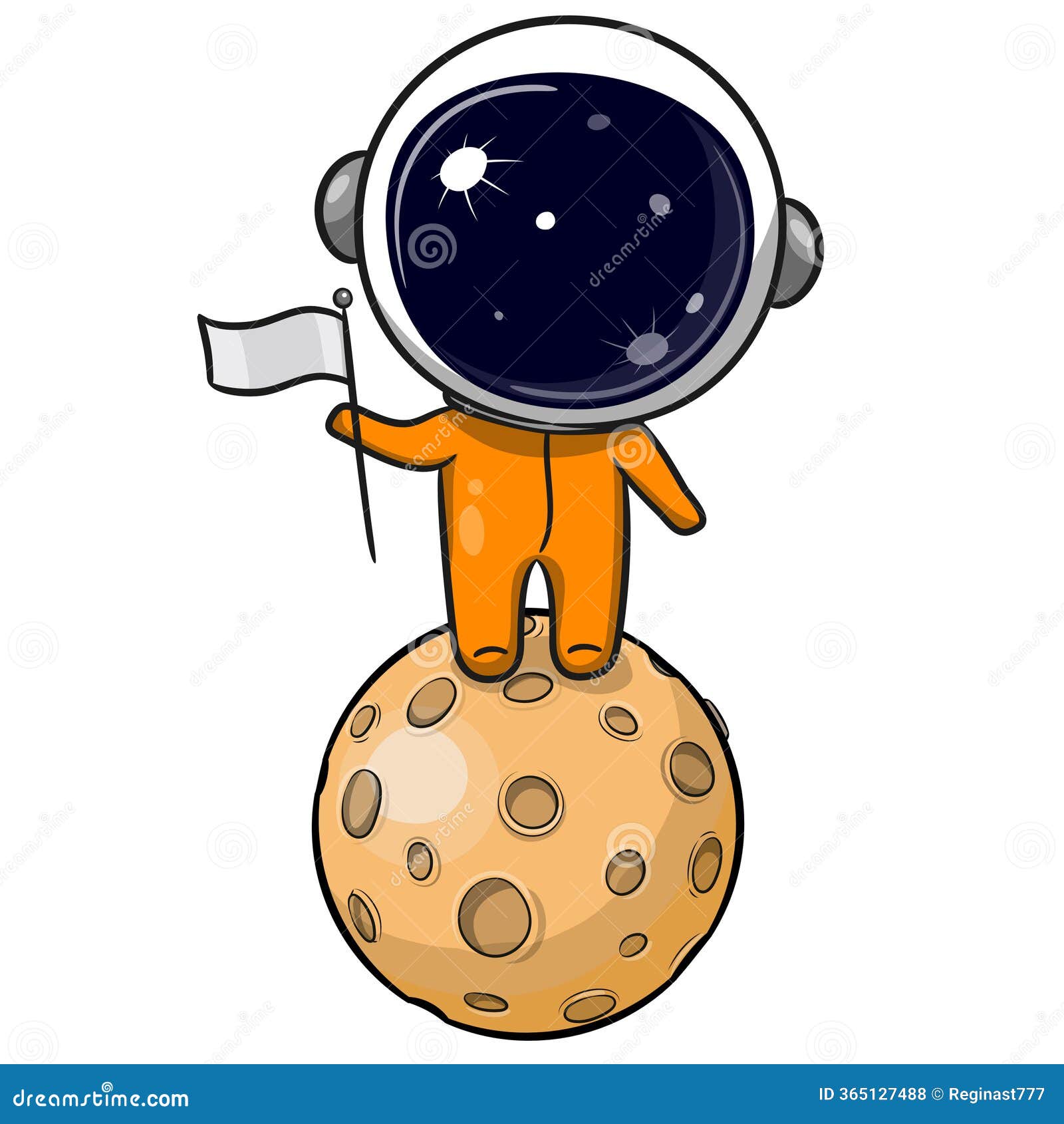 Cartoon Astronaut Or Spaceman With Space Shuttle Coloring Page Vector ...
