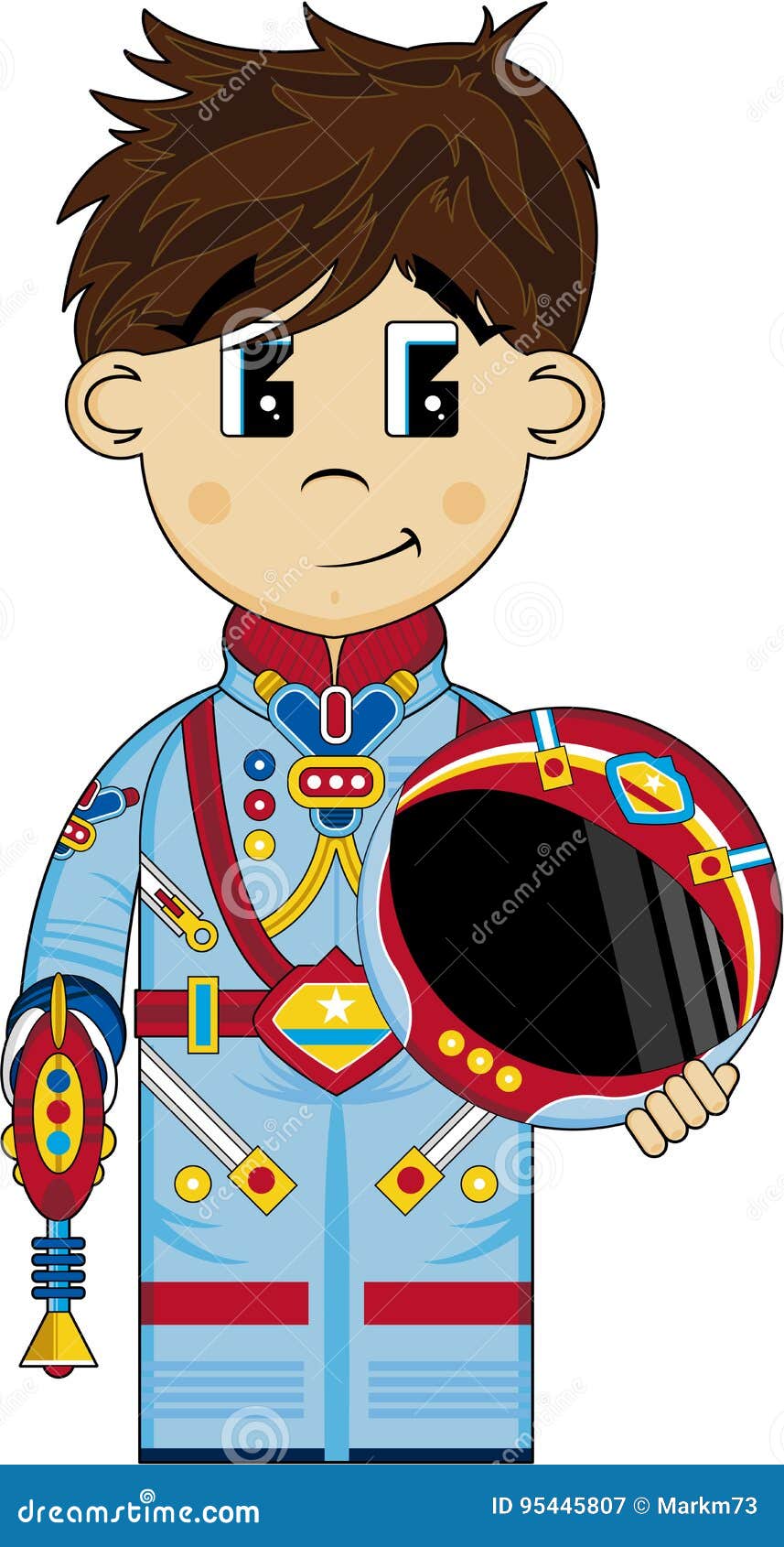 Cartoon Astronaut Spaceman stock vector. Illustration of spacetravel ...