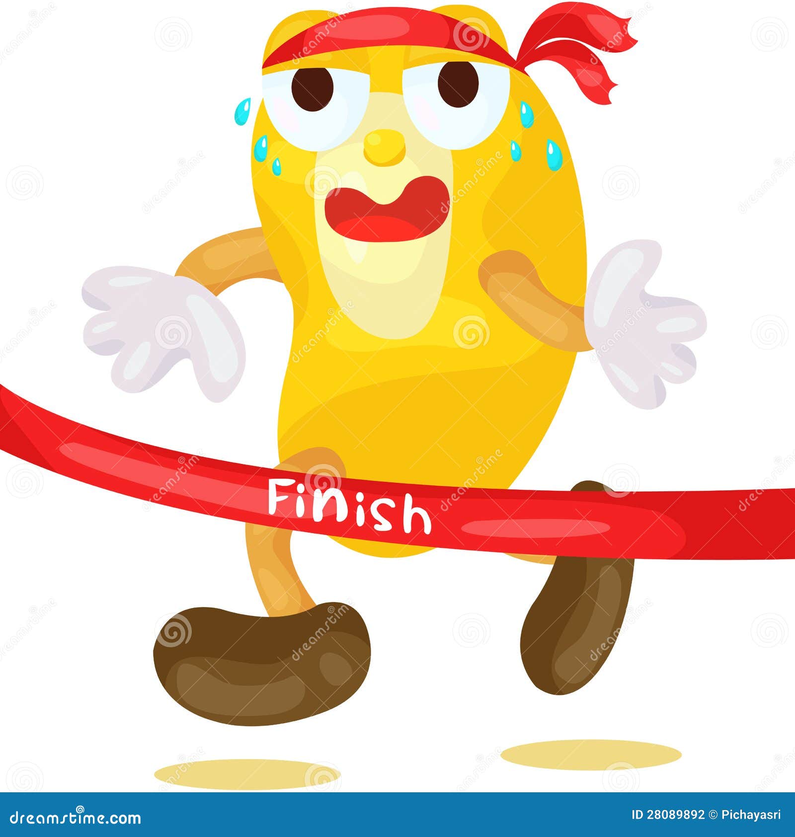 Cartoon athlete winning stock vector. Illustration of leisure - 28089892