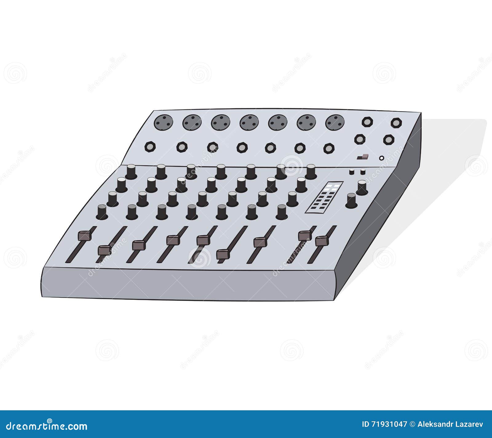 Cartoon audio mixer stock vector. Illustration of symbol - 71931047