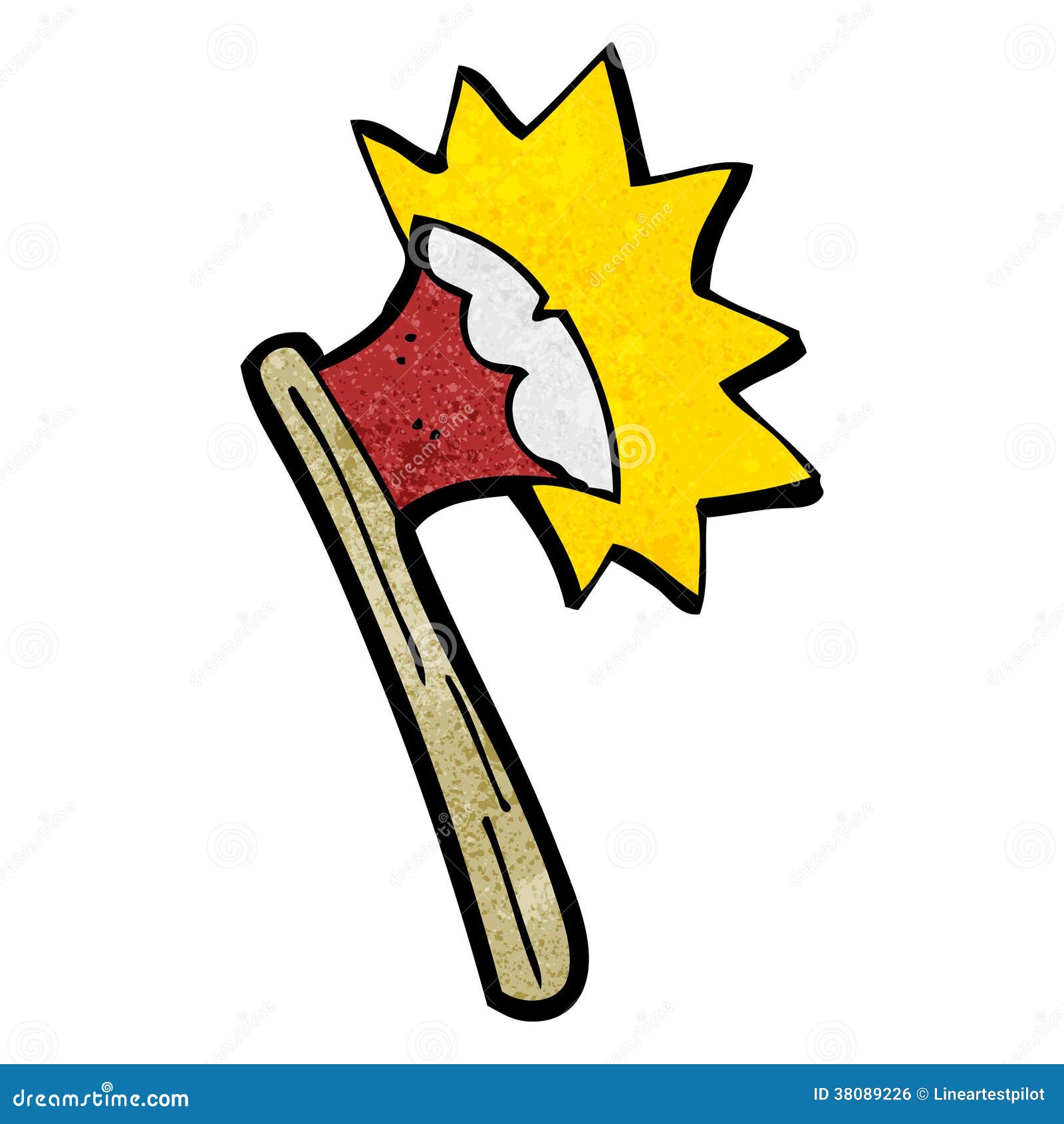 Cartoon axe stock vector. Illustration of funny, quirky - 38089226
