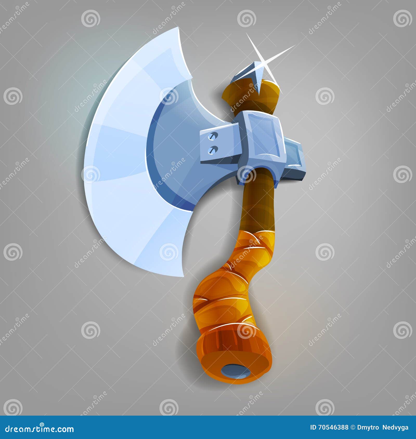 Cartoon Axe. Vector Illustration. Stock Vector - Illustration of hand ...
