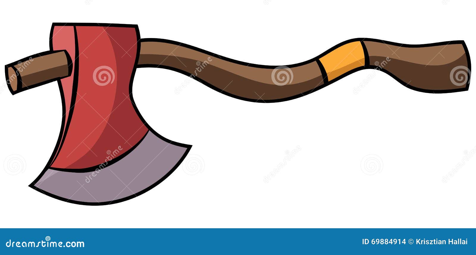 Cartoon Axe. stock vector. Illustration of symbol, historic - 69884914