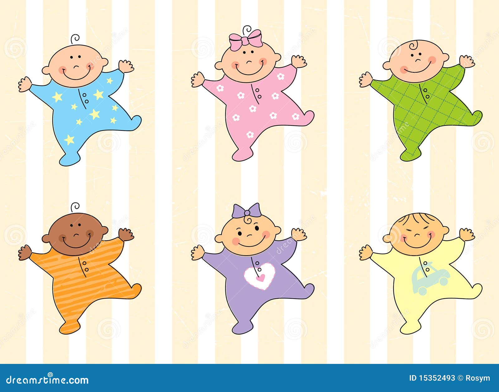 Cartoon Babies Stock Photos - Image: 15352493