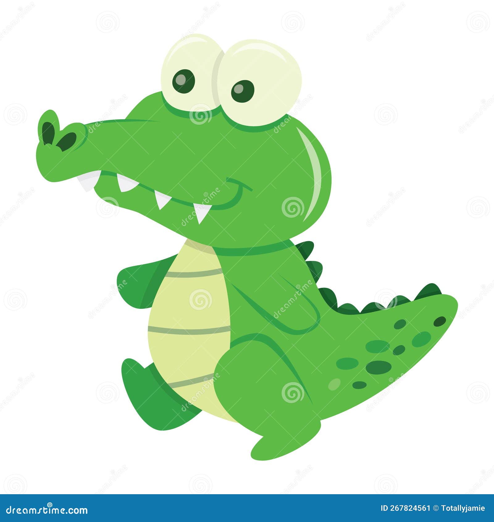 Cartoon Baby Crocodile stock vector. Illustration of icon - 267824561