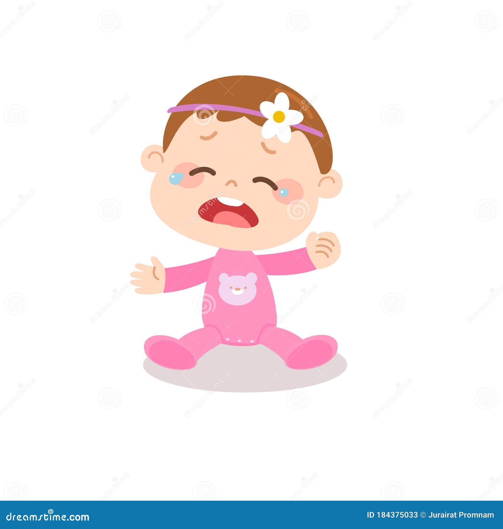 Kids Sick Vector stock vector. Illustration of hand - 184375033