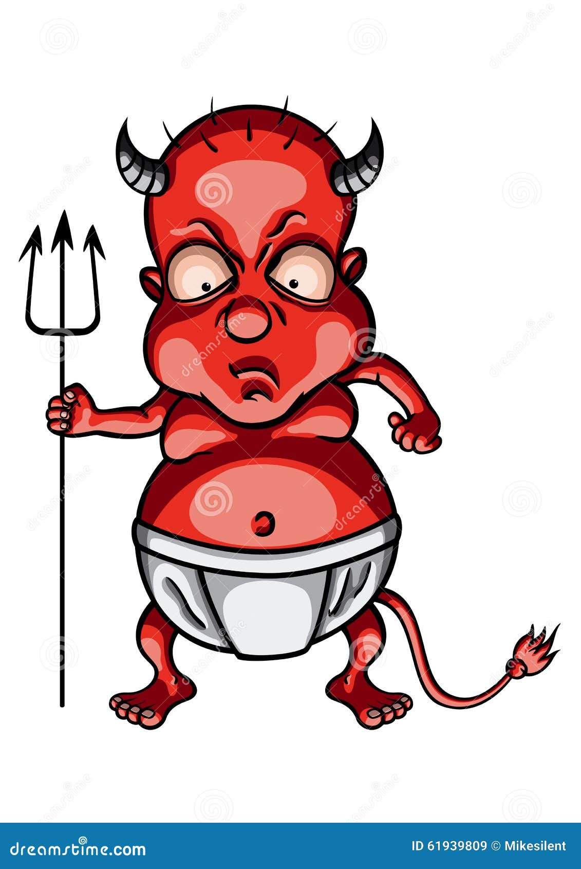 Cartoon baby devil stock vector. Illustration of napkin - 61939809
