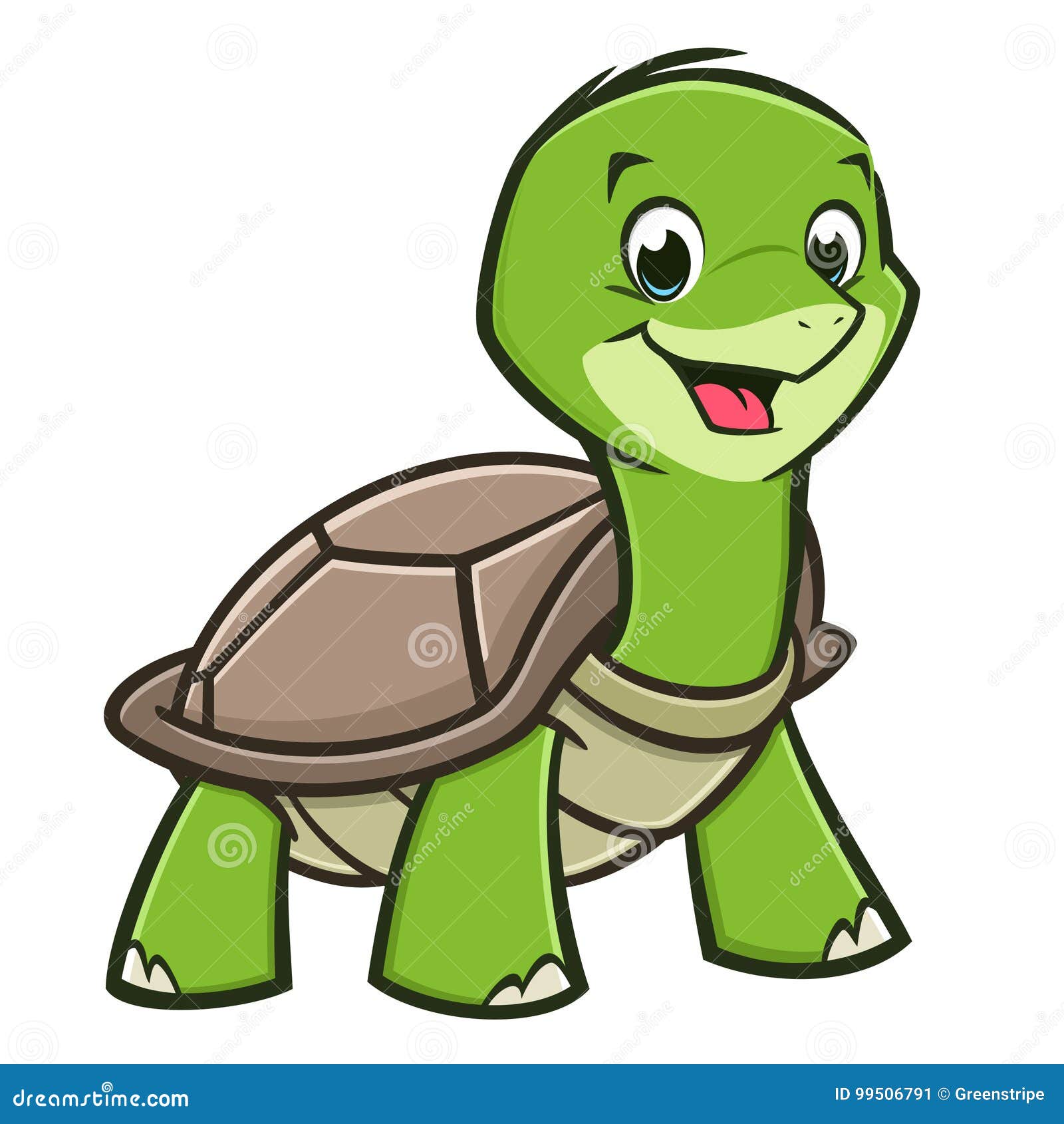 Cartoon Baby Turtle stock vector. Illustration of turtle - 99506791