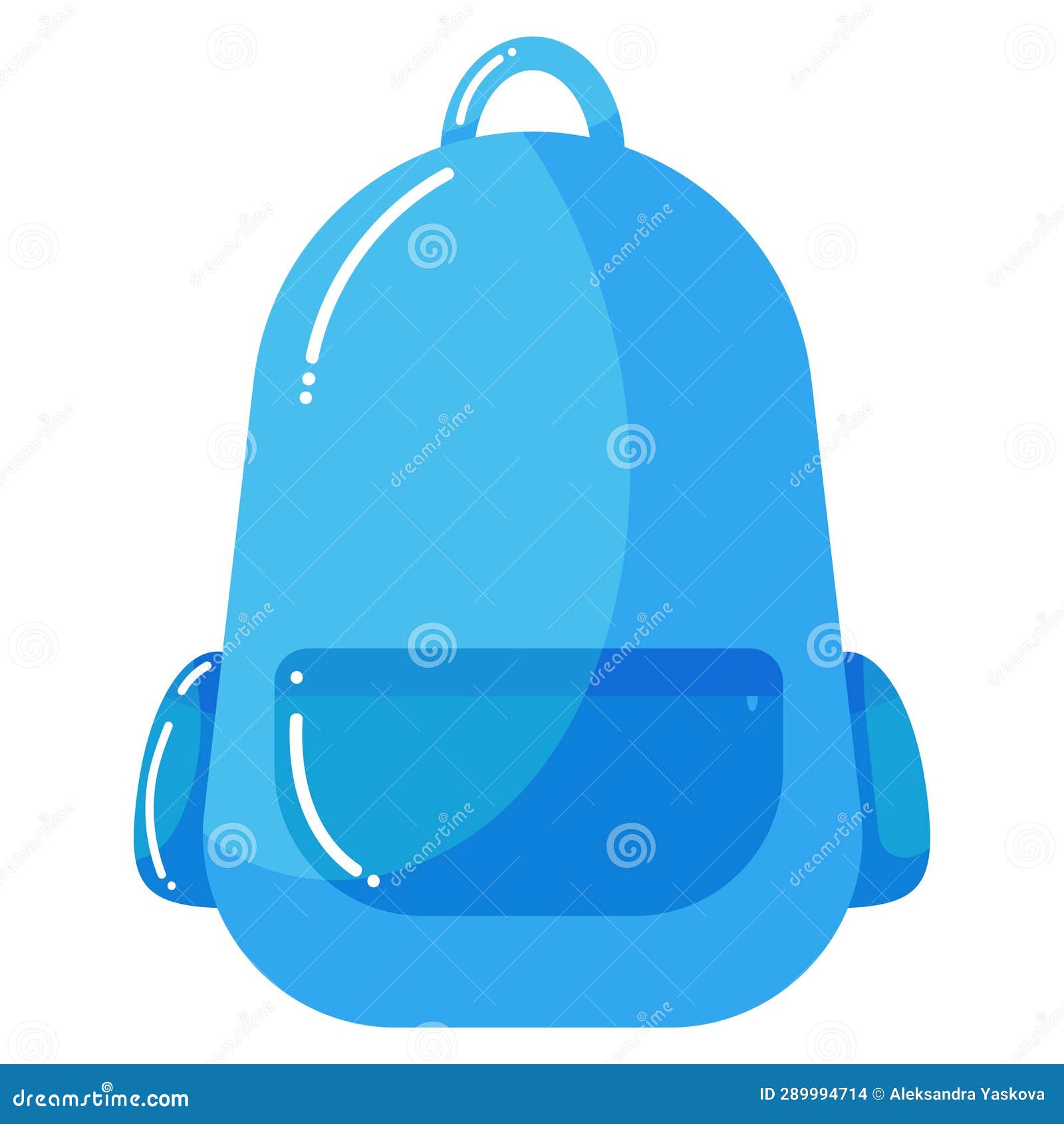 Cartoon Backpack for School. Vector Stock Vector - Illustration of ...