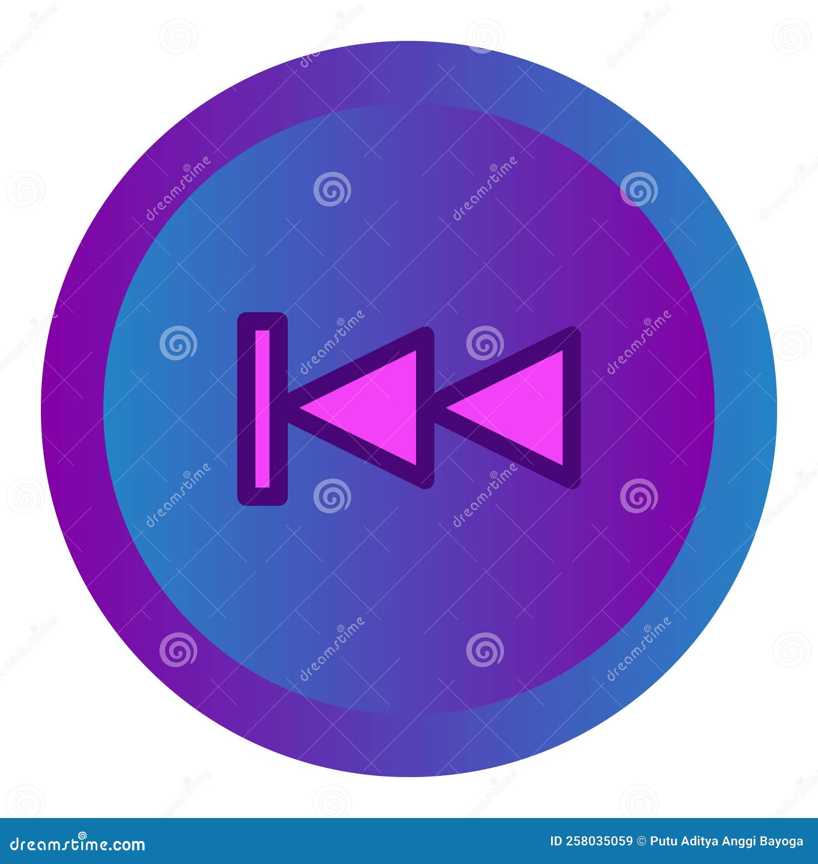 Cartoon backward button stock vector. Illustration of cartoon - 258035059