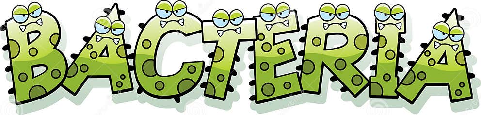 Cartoon Bacteria Text stock vector. Illustration of letters - 51089874