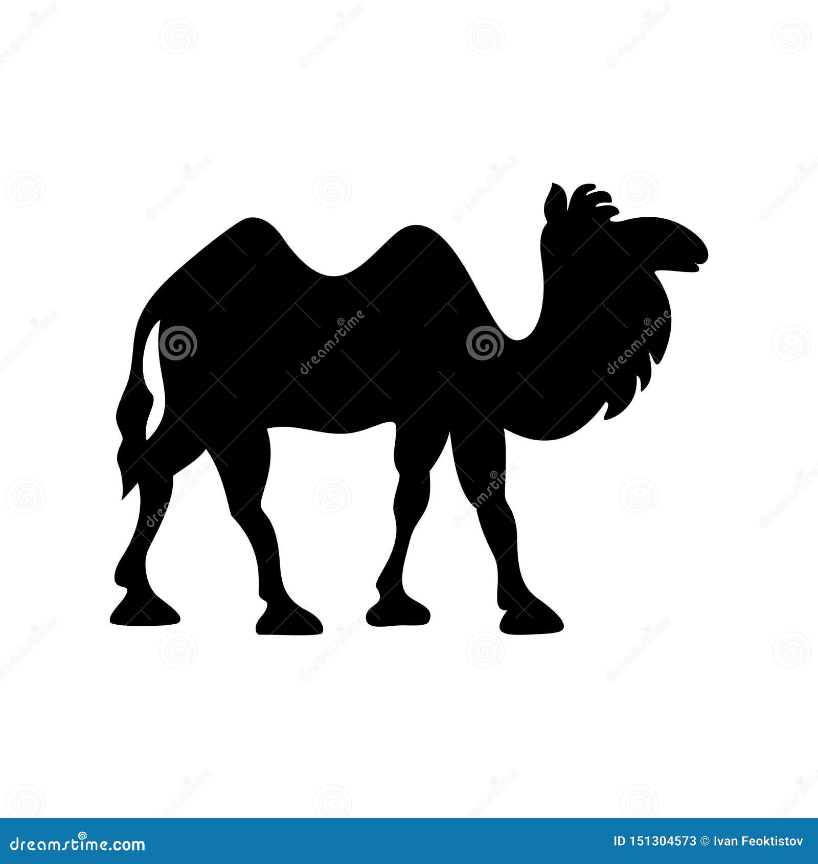 Cartoon Bactrian Camel stock vector. Illustration of animal - 151304573