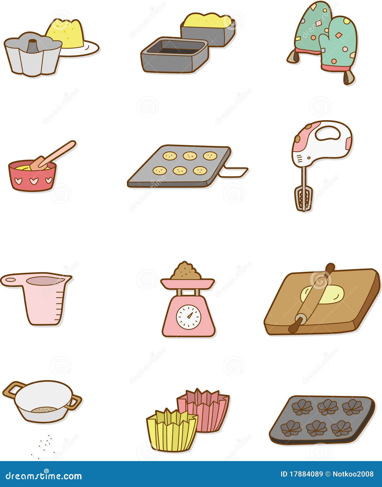 Cartoon Bake Tool Icon Vector Illustration | CartoonDealer.com #22786214