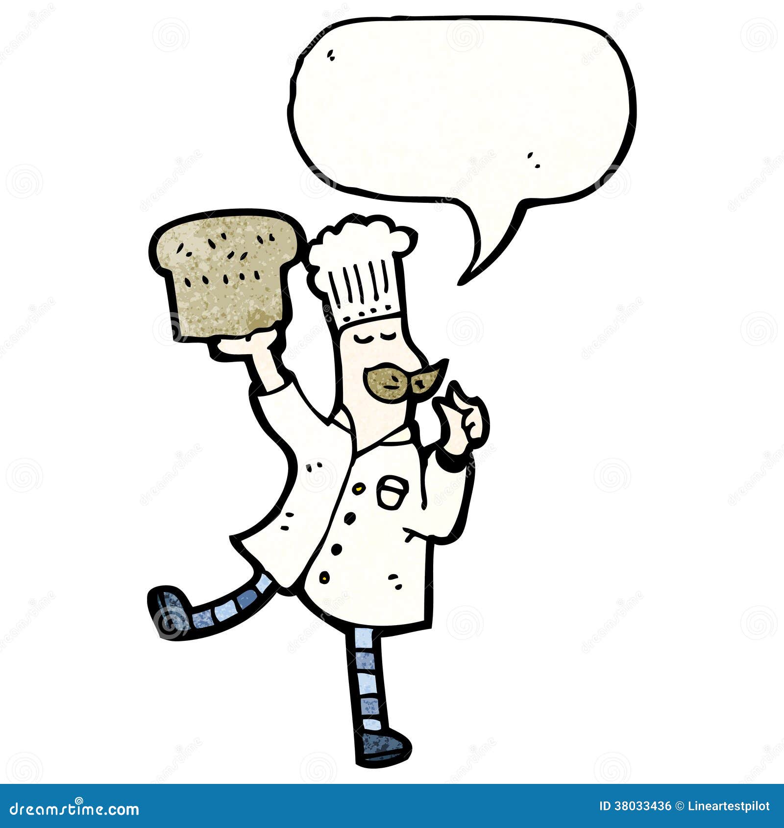 Cartoon baker stock vector. Illustration of doodle, silly - 38033436