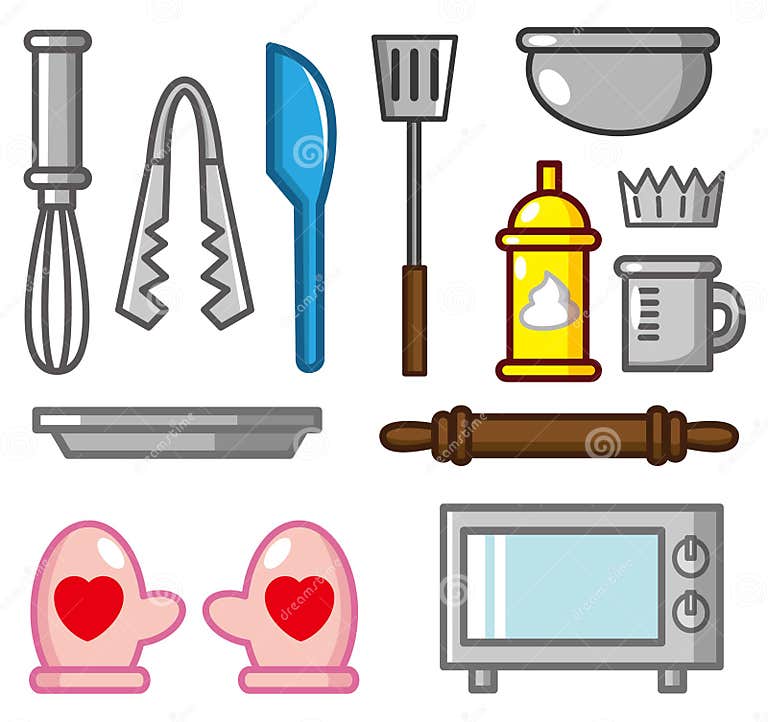Cartoon baking tool icon stock vector. Illustration of color - 17903149