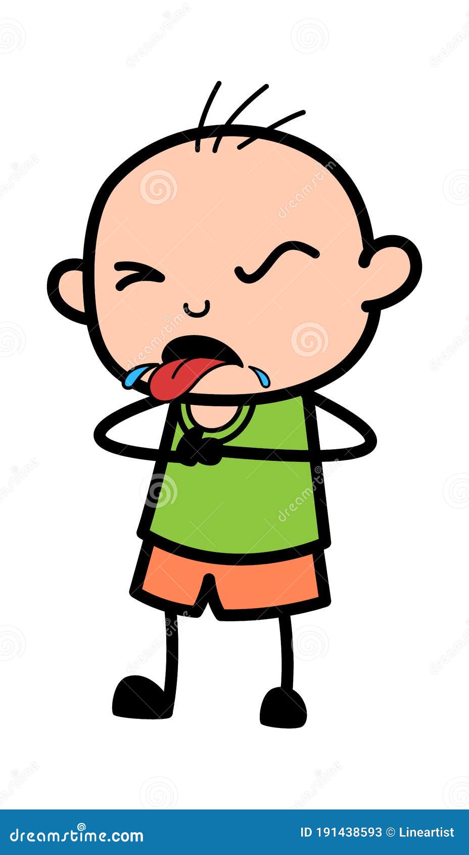 Cartoon Boy Choking Stock Photo | CartoonDealer.com #191437908