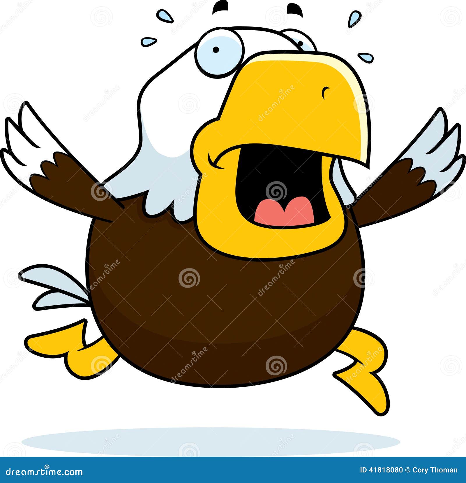 Cartoon Bald Eagle Panic stock vector. Illustration of animal - 41818080 Cartoon Bald Eagle Panic stock vector. Illustration of animal - 41818080
