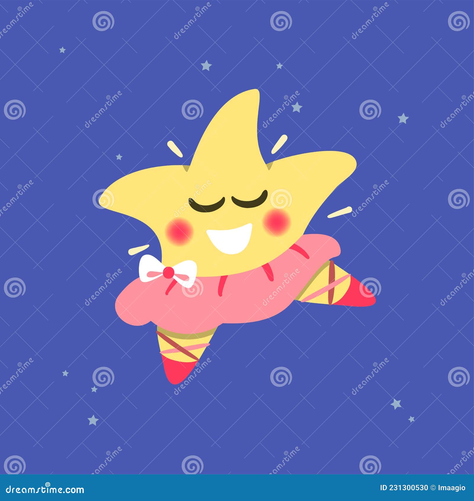 Star Dancing On A Gaseous Planet Surrounded By Moons, Soft Nebula In ...