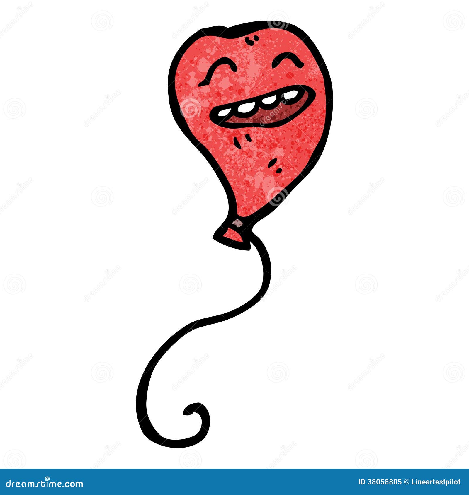 Cartoon balloon stock vector. Illustration of cute, texture - 38058805