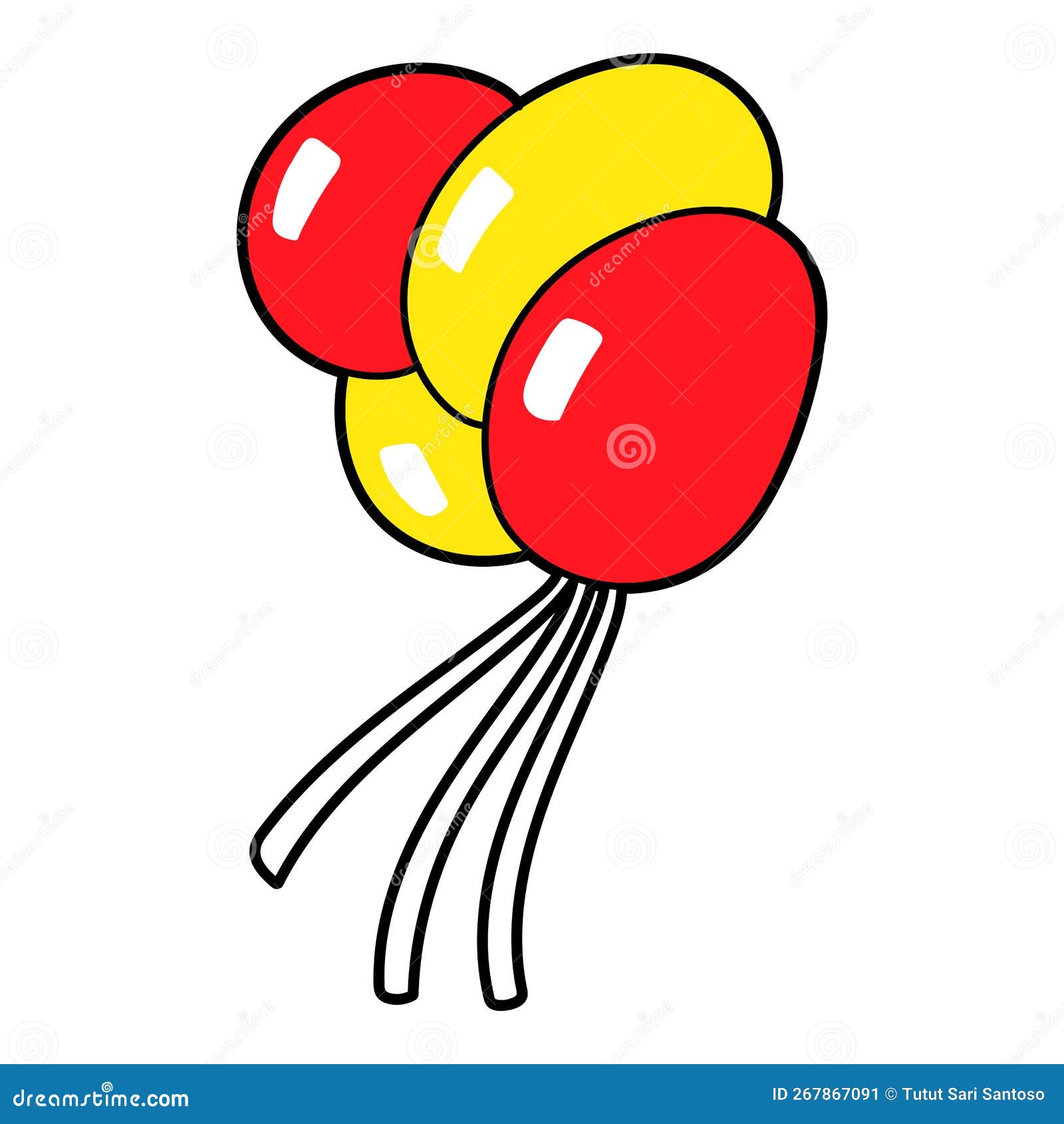 Cartoon balloon stock vector. Illustration of design - 267867091