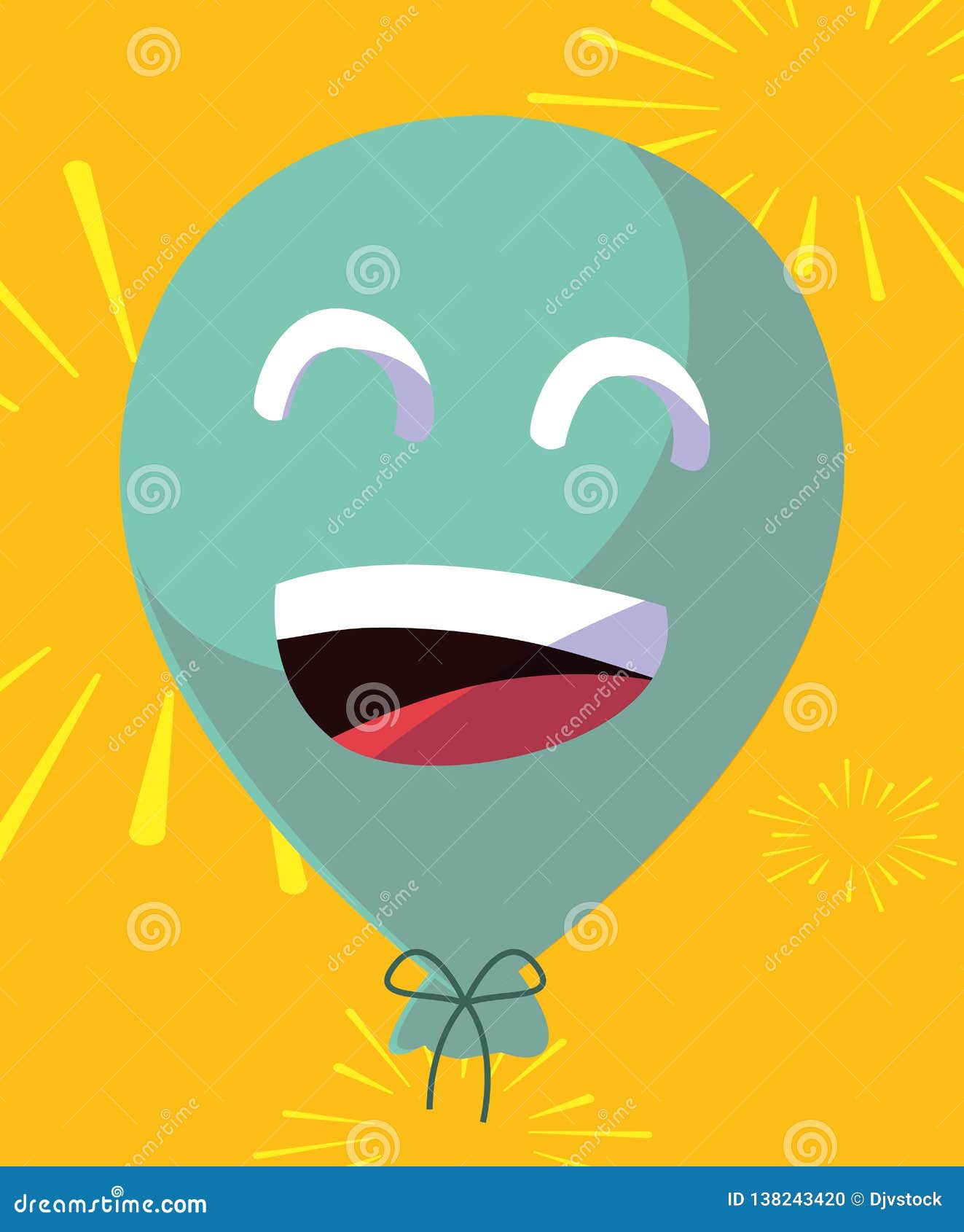 Cartoon balloon icon stock vector. Illustration of balloons - 138243420