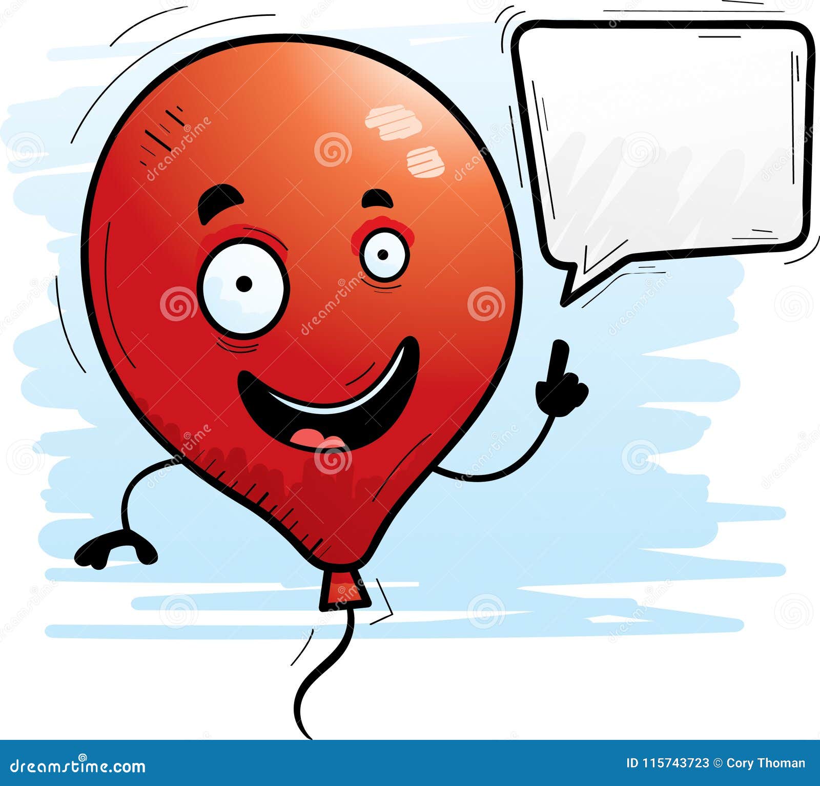 Cartoon Balloon Talking stock vector. Illustration of clip - 115743723