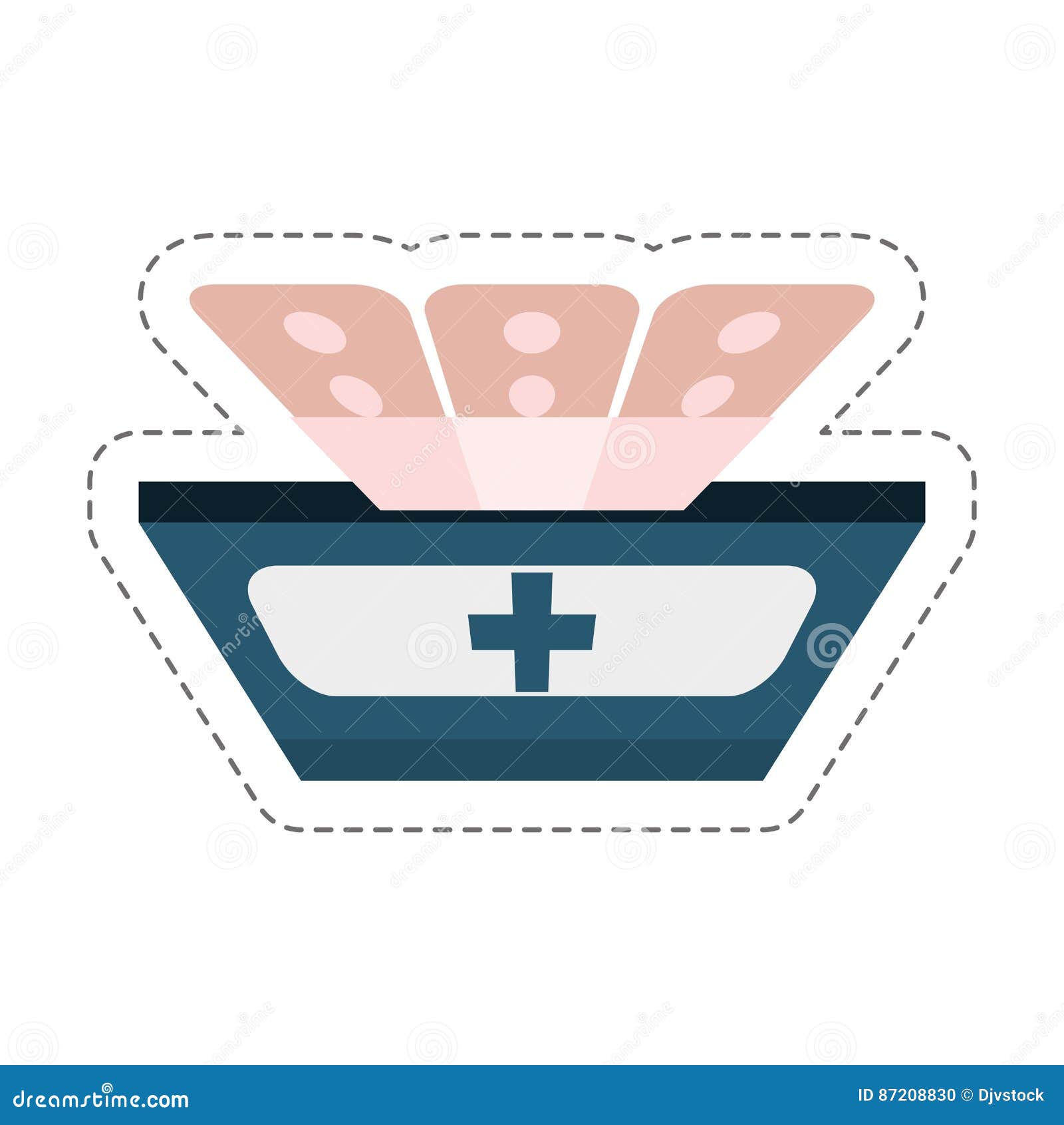 Cartoon Band Plaster First Aid Stock Illustration - Illustration of ...