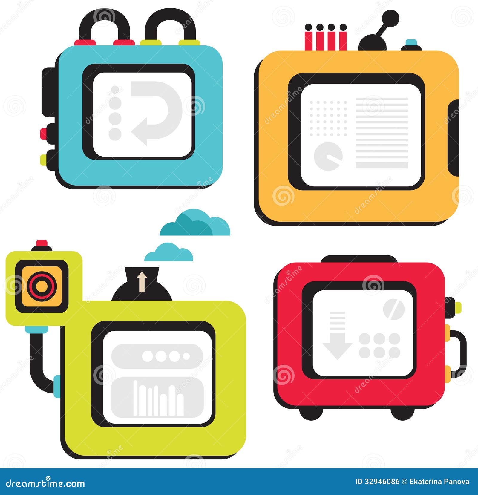 Cartoon Milling Machine Worker Vector Illustration | CartoonDealer.com ...