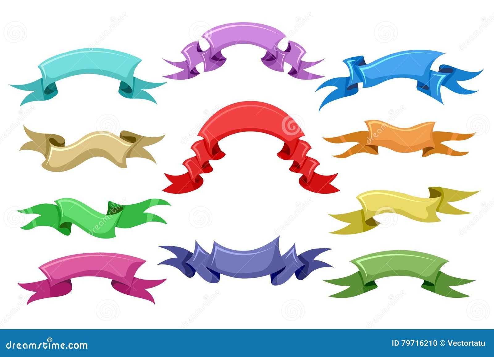 Cartoon banner vector set stock vector. Illustration of blue - 79716210