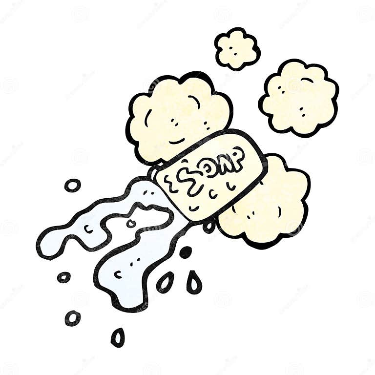 Cartoon bar of soap stock vector. Illustration of cute - 38037679