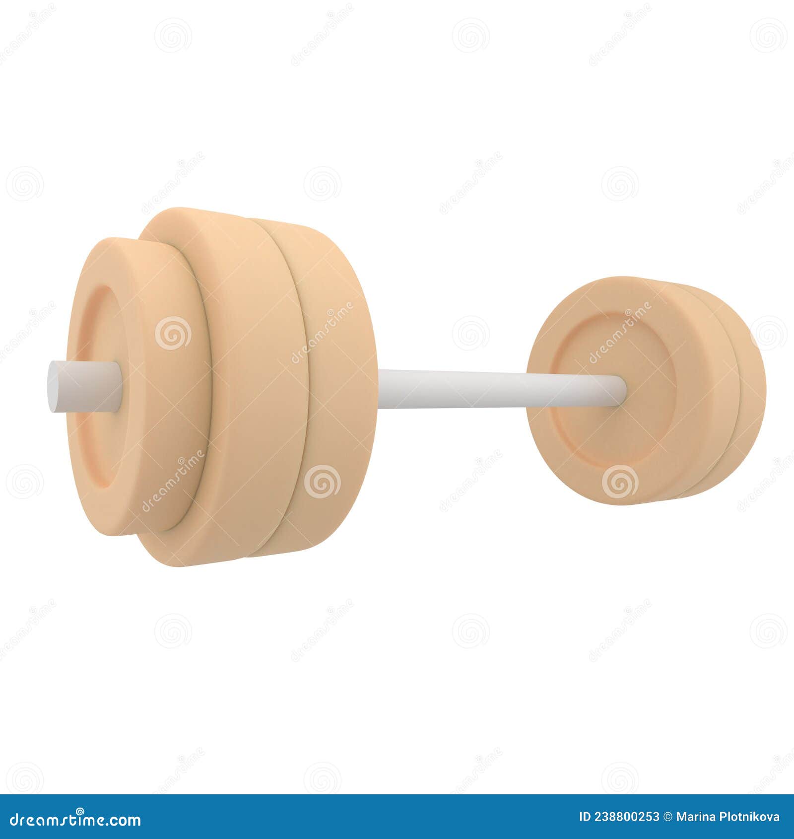 Cartoon Man Barbell Exercises Squat, Deadlift, Overhead Press. Vector ...