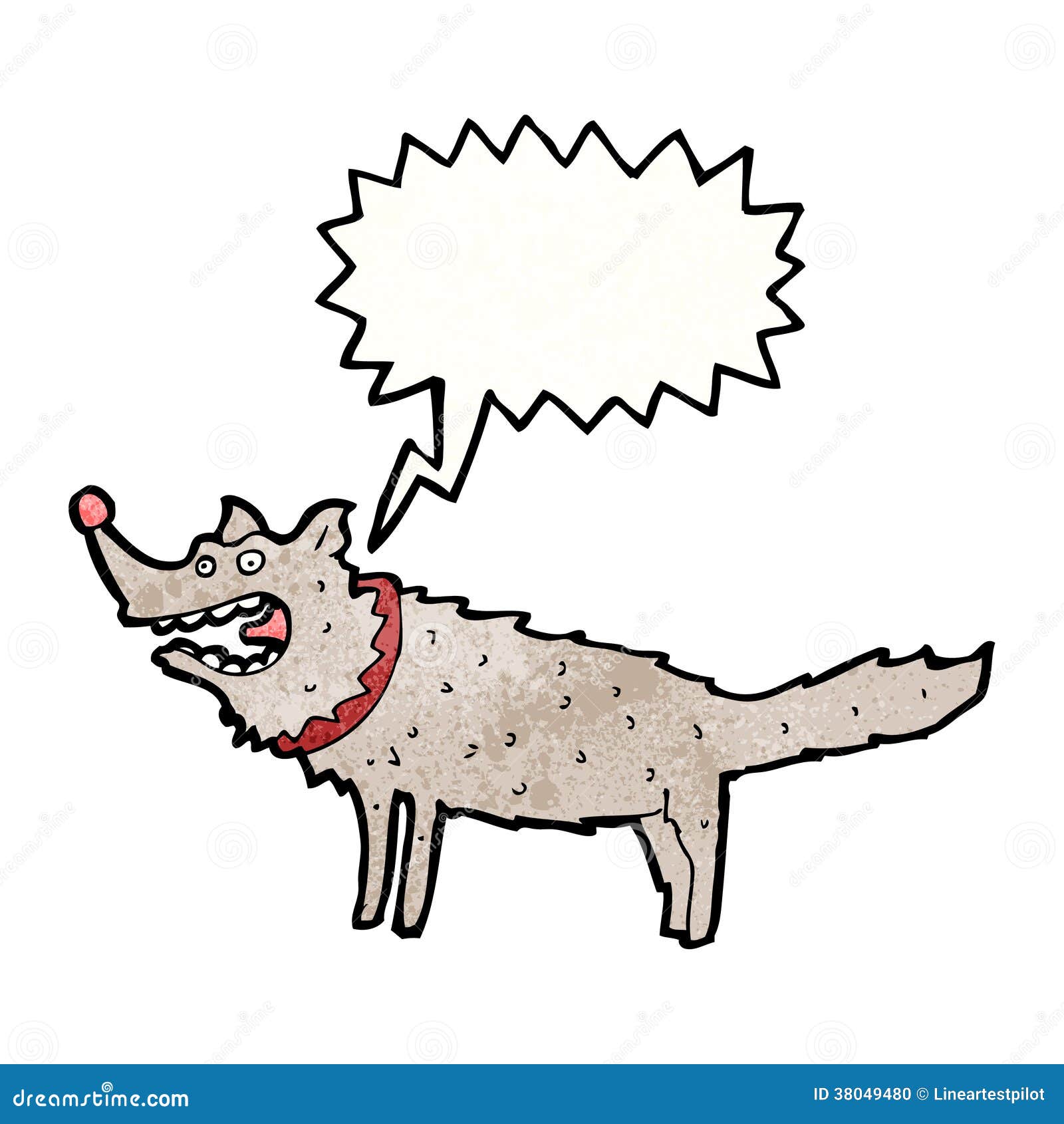 Cartoon barking dog stock vector. Illustration of animal - 38049480