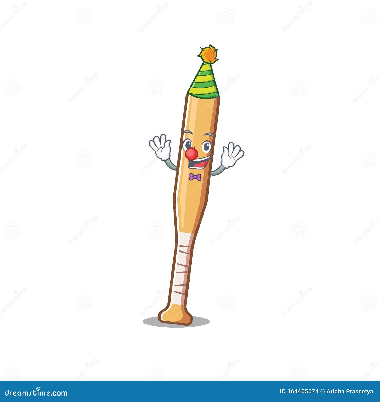 Cartoon Baseball Bat with the Clown Character Stock Vector ...