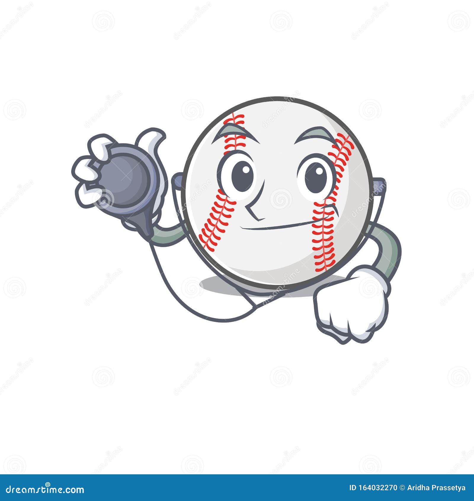 Baseball Doctor Mascot Vector Cartoon Illustration | CartoonDealer.com ...