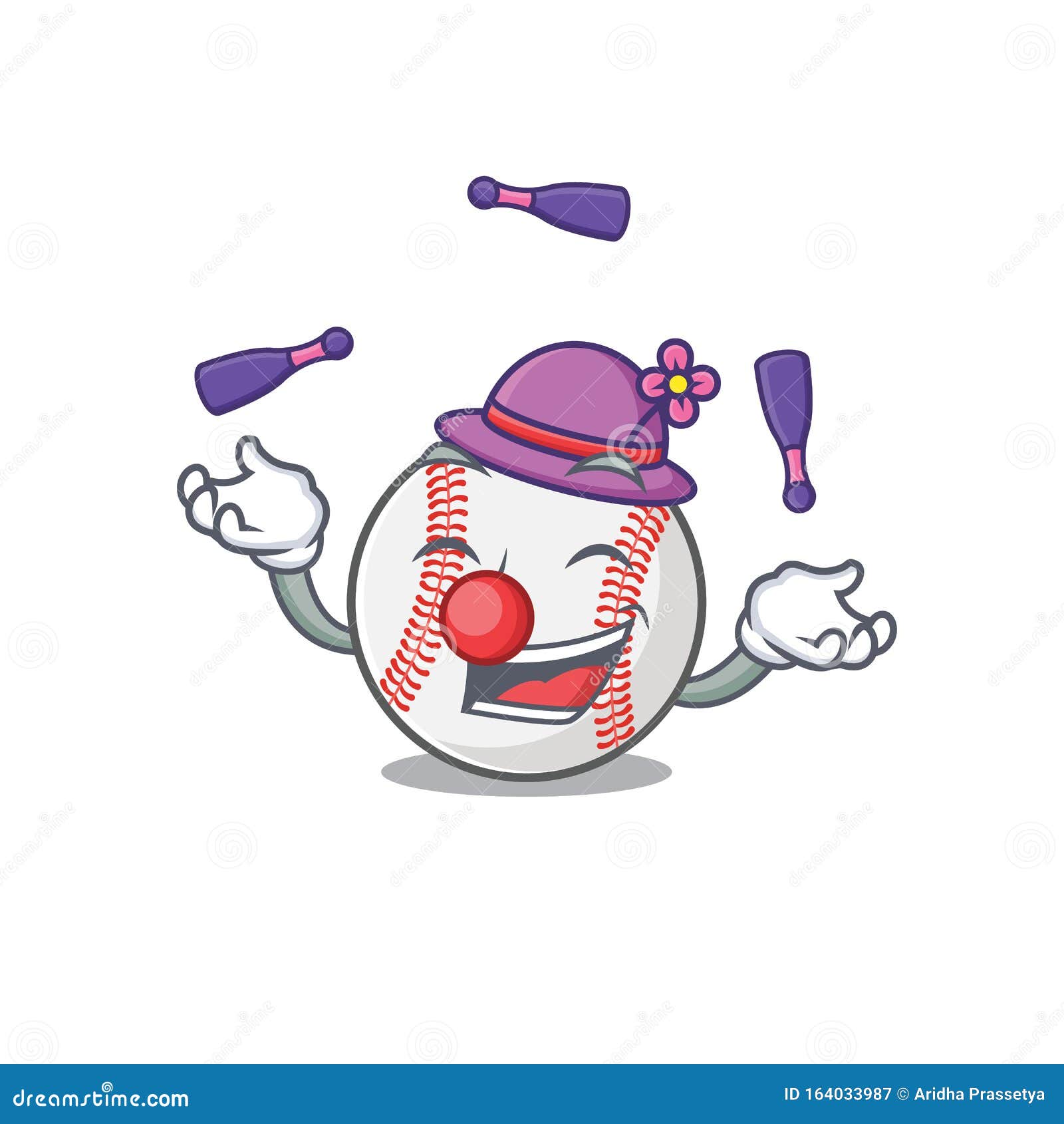 Cartoon Baseball with in Juggling Shape Mascot Stock Vector ...