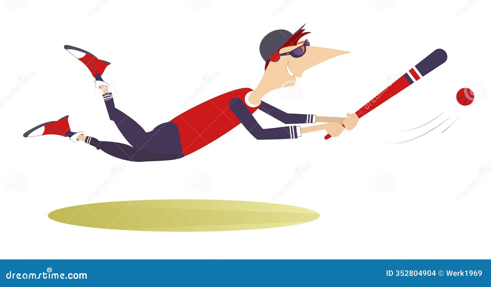 Cartoon baseball player stock illustration. Illustration of pitcher ...