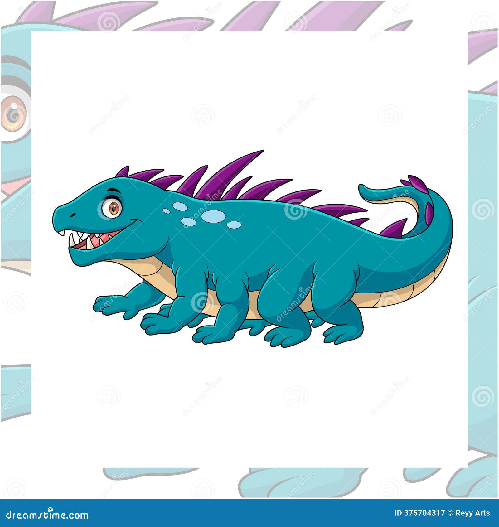 Basilisk Outline Silhouette Generative Ai Vector Illustration | CartoonDealer.com #318256544