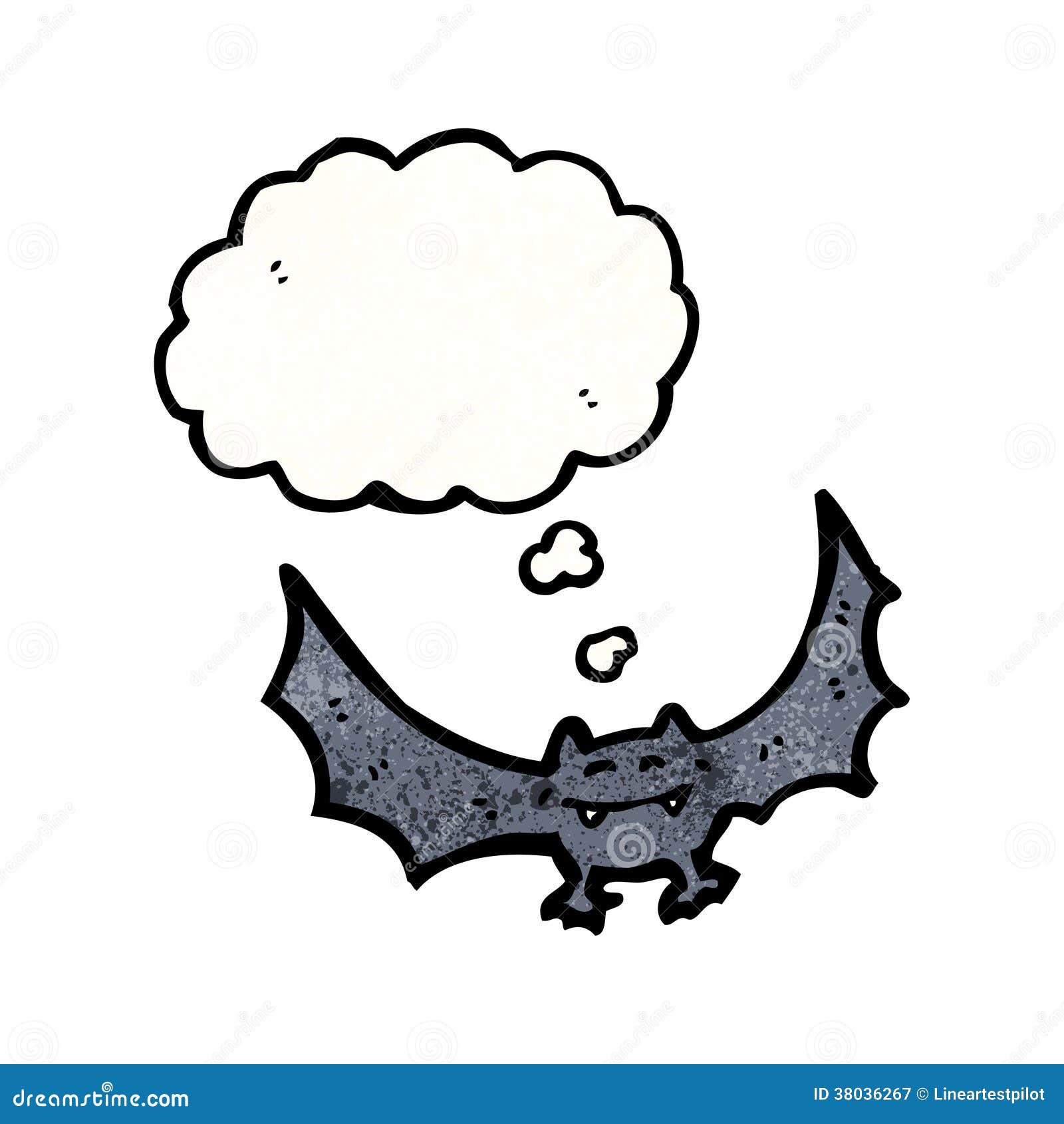Cartoon bat stock vector. Illustration of thinking, texture - 38036267
