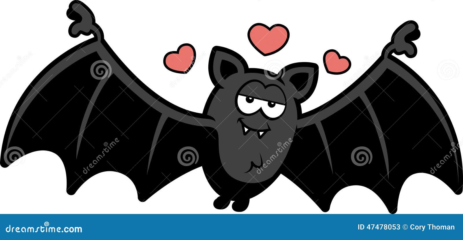 Cartoon Bat in Love stock vector. Illustration of cartoon - 47478053
