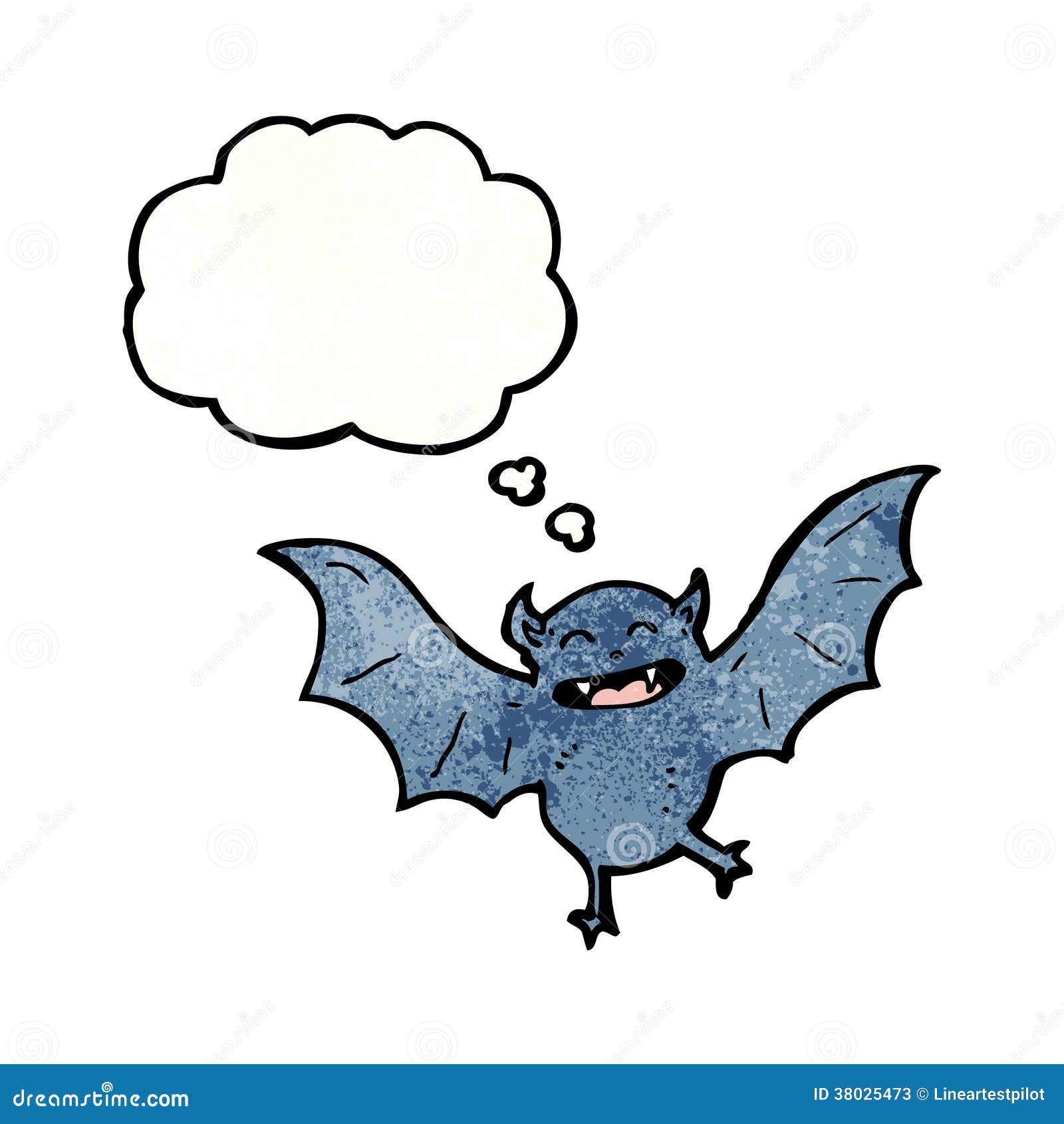 Cartoon bat stock vector. Illustration of grunge, happy - 38025473