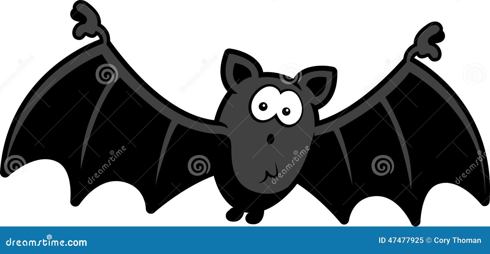 Cartoon Bat Surprised stock vector. Illustration of cartoon - 47477925