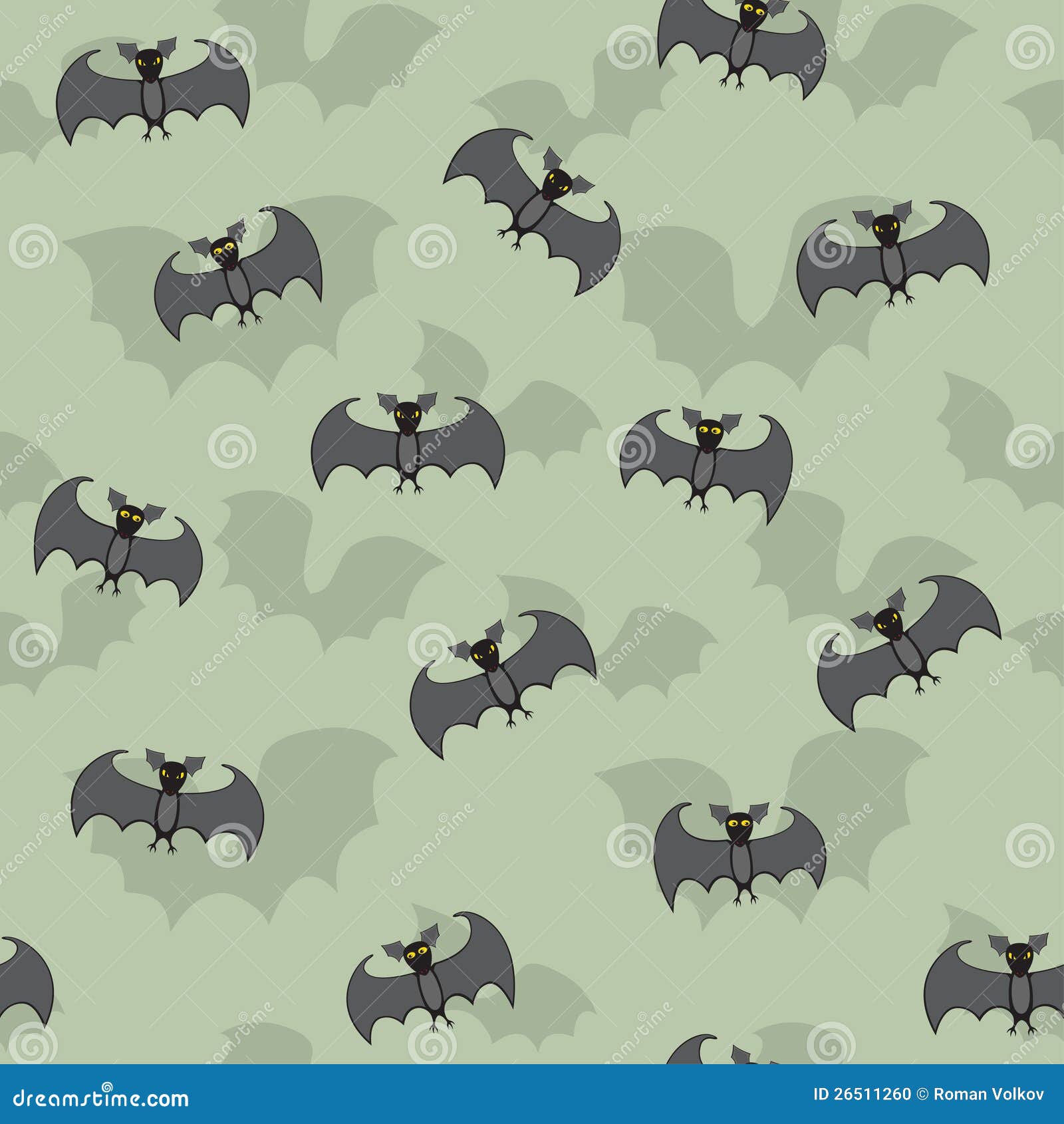 Cartoon Bats Seamless stock illustration. Illustration of design - 26511260