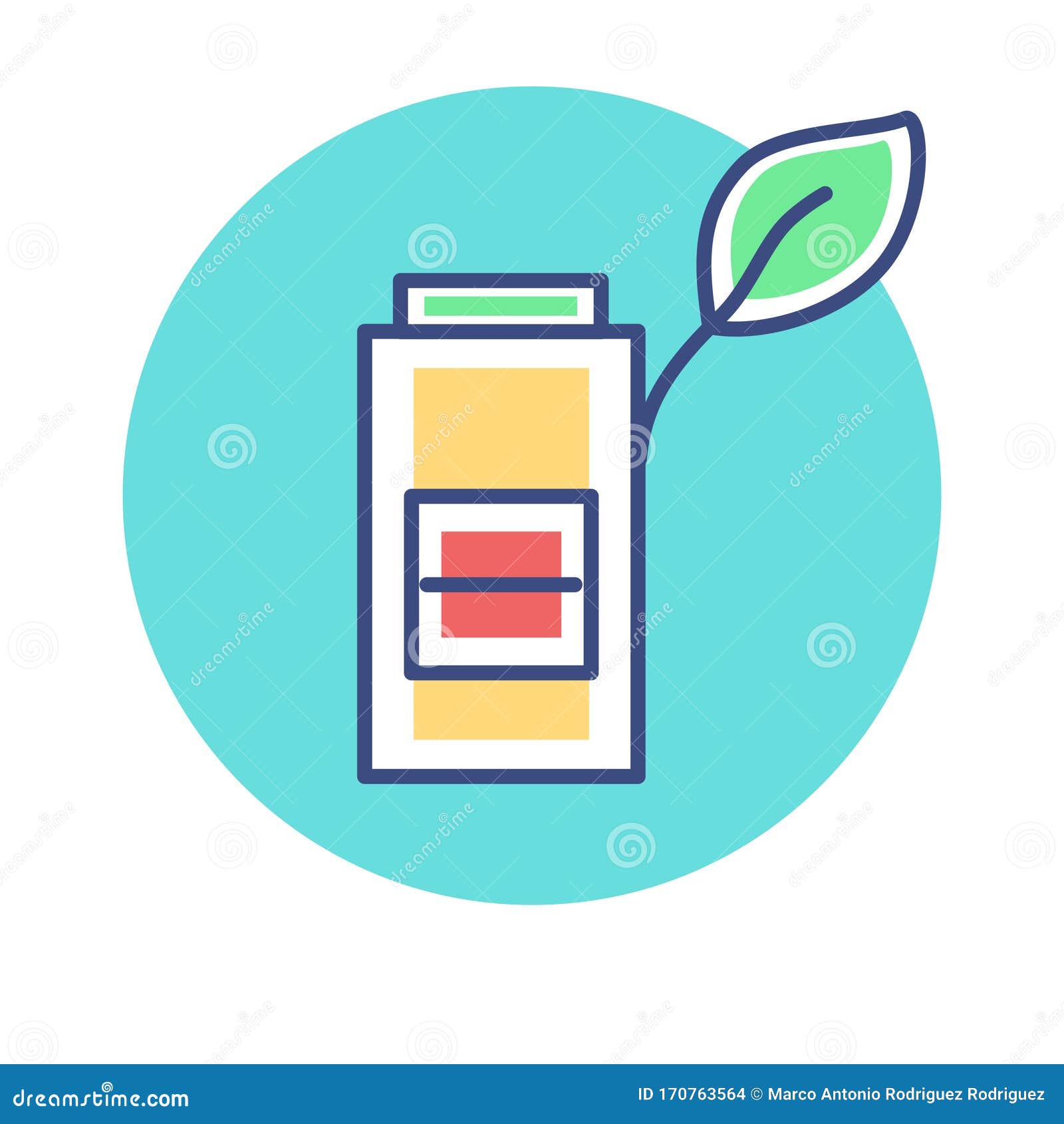 Cartoon Battery Icon Emoji Illustration Isolated Stock Illustration ...